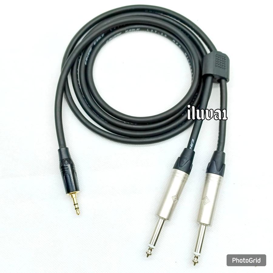 Jual Kabel Audio Jack 3.5 mm to 2 Akai Male | Shopee Indonesia