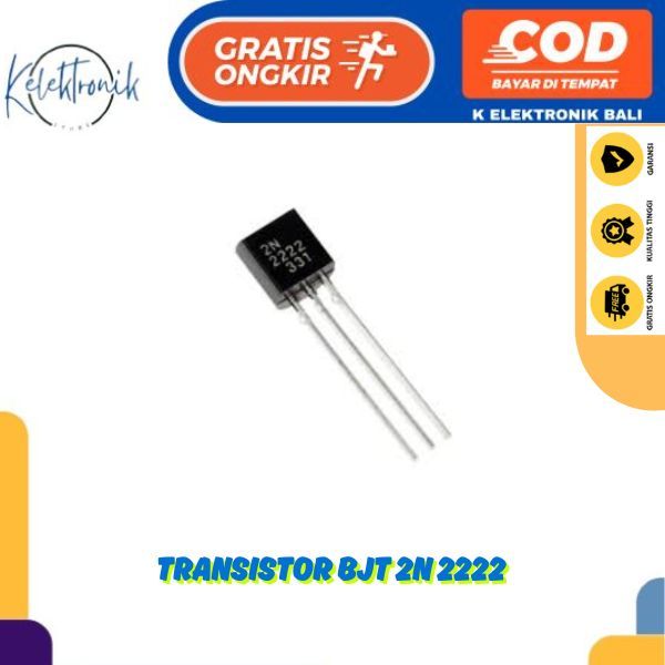 Jual Transistor 2N2222 2N2222A TO-92 Bipolar Transistor BJT 2N 2222 TO92 NPN Transistor 40V ...