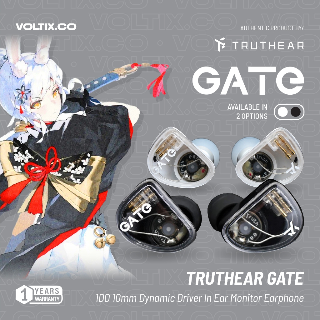 Jual TruthEar GATE 1DD 10mm Dynamic Driver In Ear Monitor Earphone ...
