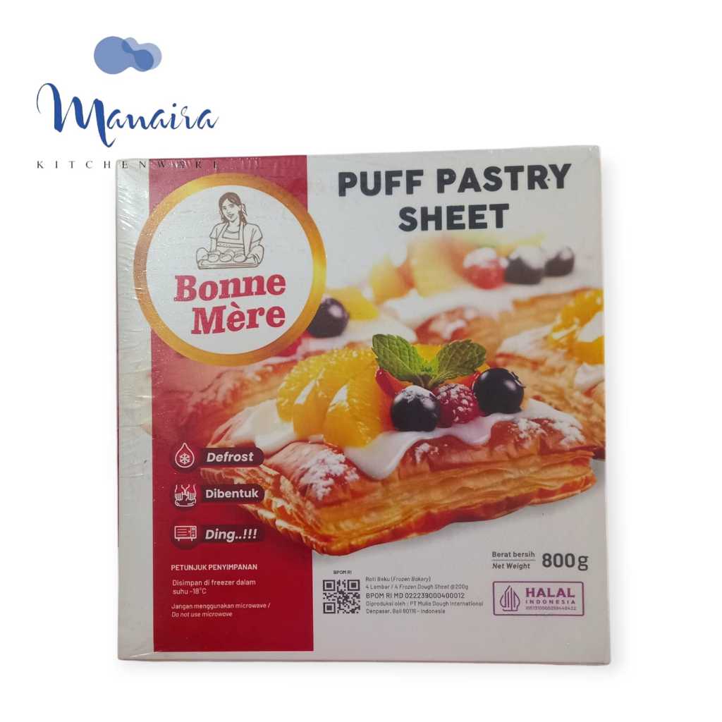Jual Bonne Mere Puff Pastry Sheet - Kulit Pastry Lembaran 800 gram ...