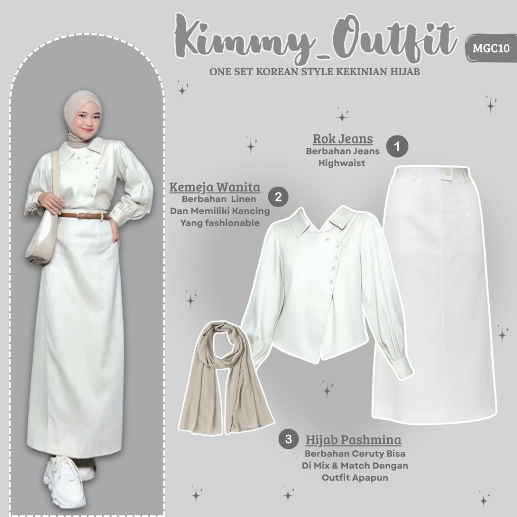 Jual Outfit Setelan 3in1 Hijab | Hijab Pashmina Ceruty, Kemeja Wanita ...