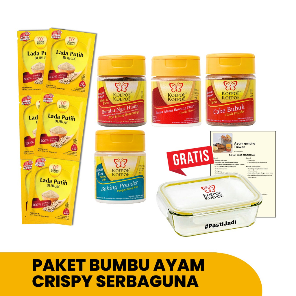 Jual [Koepoe Koepoe] Paket Bumbu Ayam Crispy Serbaguna | Shopee Indonesia