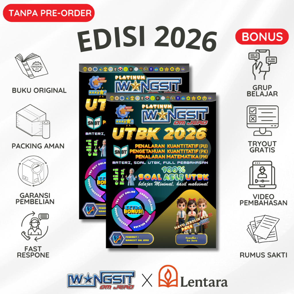 Jual BUKU WANGSIT OM JERO PENALARAN MATEMATIKA DAN PENGETAHUAN KUANTITATIF UTBK SNBT 2026 FULL ...
