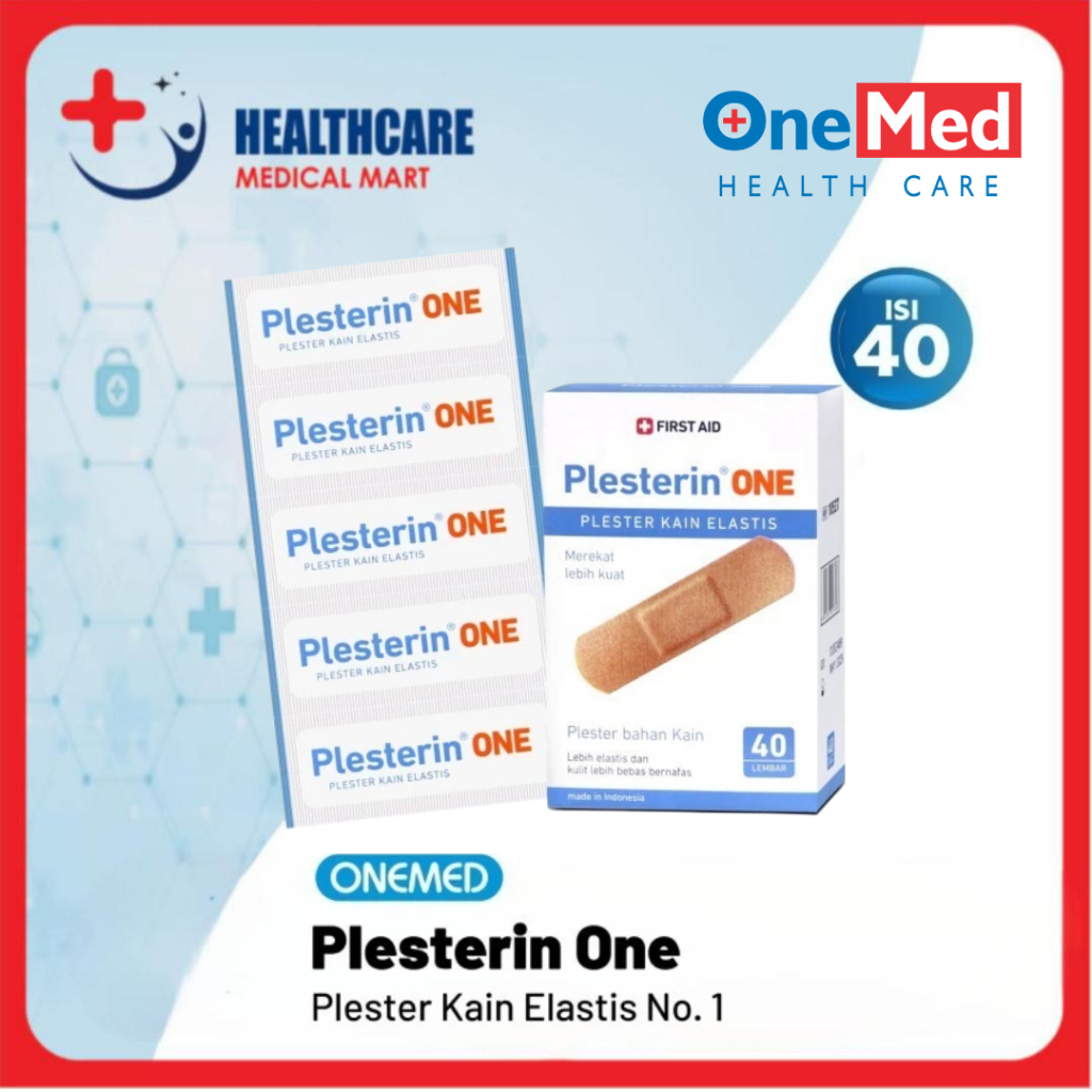 Jual Onemed Plesterin One Box isi 40 pcs Plester Luka Onemed | Shopee ...