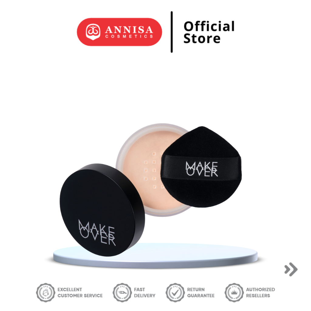 Jual Make Over Silky Smooth Translucent Powder 35 G - Tekstur halus ...
