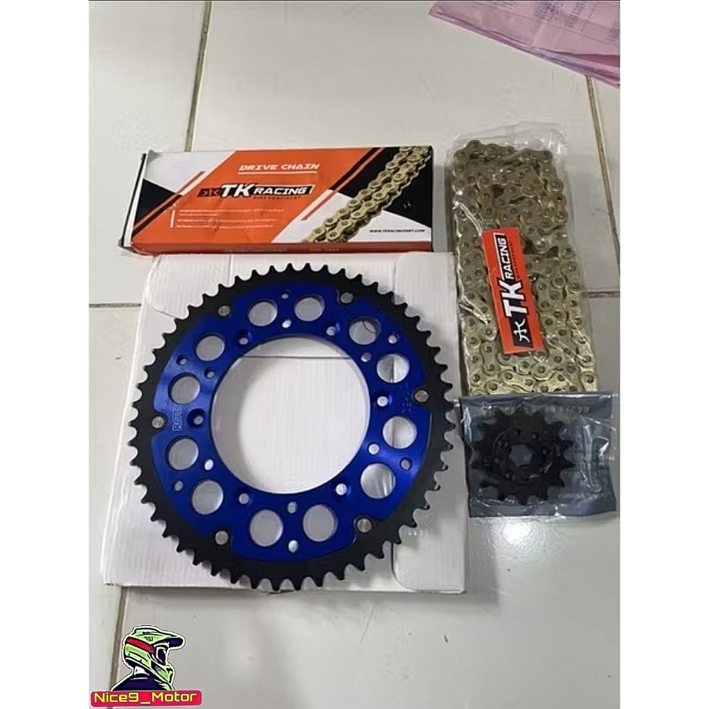 Jual Gear Set WR 155 Yamaha WR155 Roz 520 Set Rantai TK Racing Original ...
