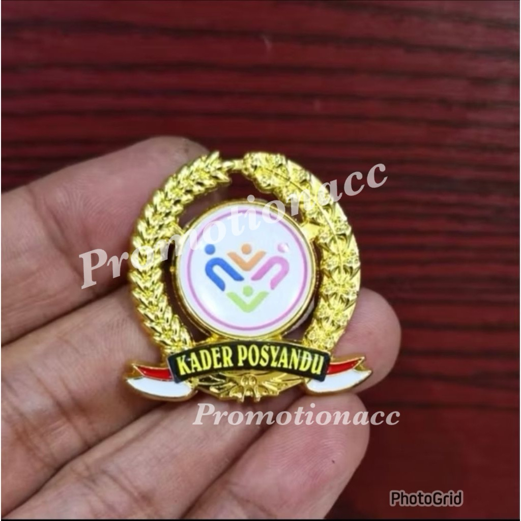 Jual Pin Bros Dada Pin Padi Kapas Bendera Logo Kader Posyandu Kuningan ...