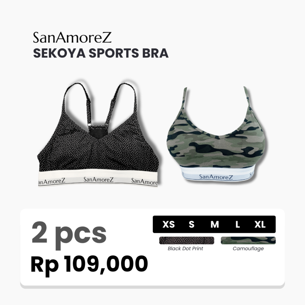 Jual SanAmoreZ | Seamless Double Layer Sports Bra / Bra Olahraga ...