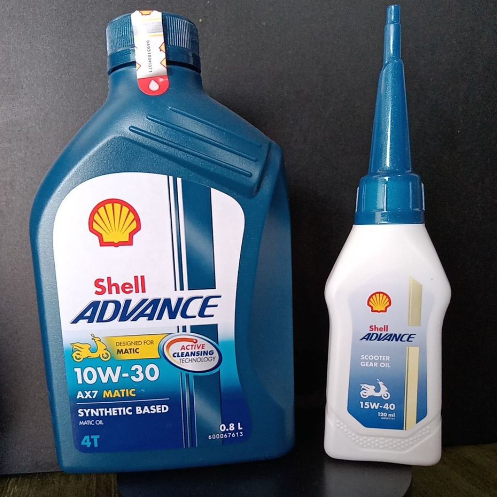 Jual Paket oli mesin Shell ax7 matic dan Gardan Shell ORIGINAL | Shopee ...