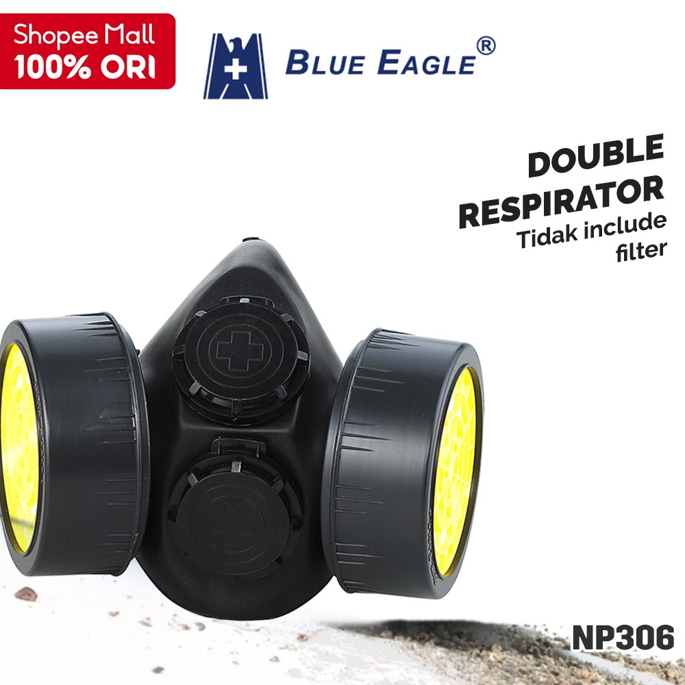 Jual Blue Eagle NP306 Masker Chemical Double Respirator | Shopee Indonesia