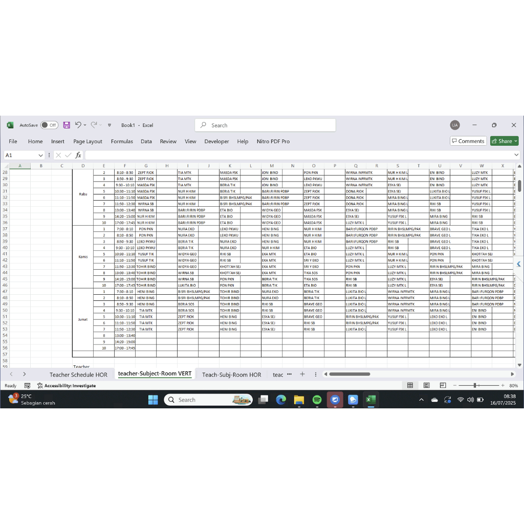 Jual Asc Timtables to Excel Converter XML to Excel | Shopee Indonesia