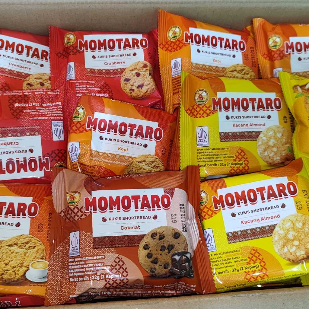 Jual Biskuit Kering AOKA Kukis Momotaro Shortbread Cookies Isi 2 Keping ...
