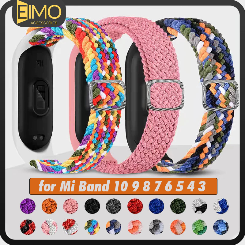 Jual Nylon Sport Strap Smartwatch Xiaomi Mi Band 10 9 8 7 6 5 4 3 Elastic Tali Pengganti Tali ...