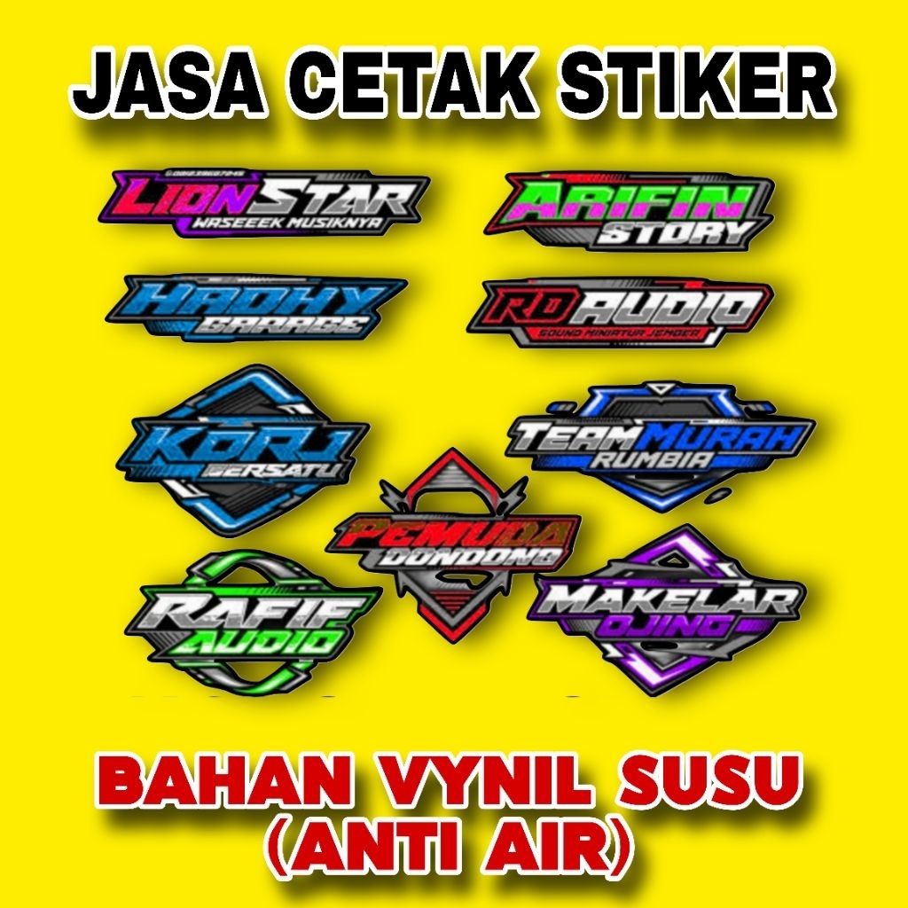 Jual CUSTOM STIKER | STIKER CUSTOM | JASA CETAK STIKER | DESAIN LOGO ...