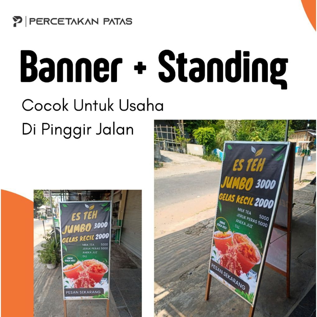 Jual Banner Standing , Banner Jagrak , Banner Pinggir Jalan, Banner ...