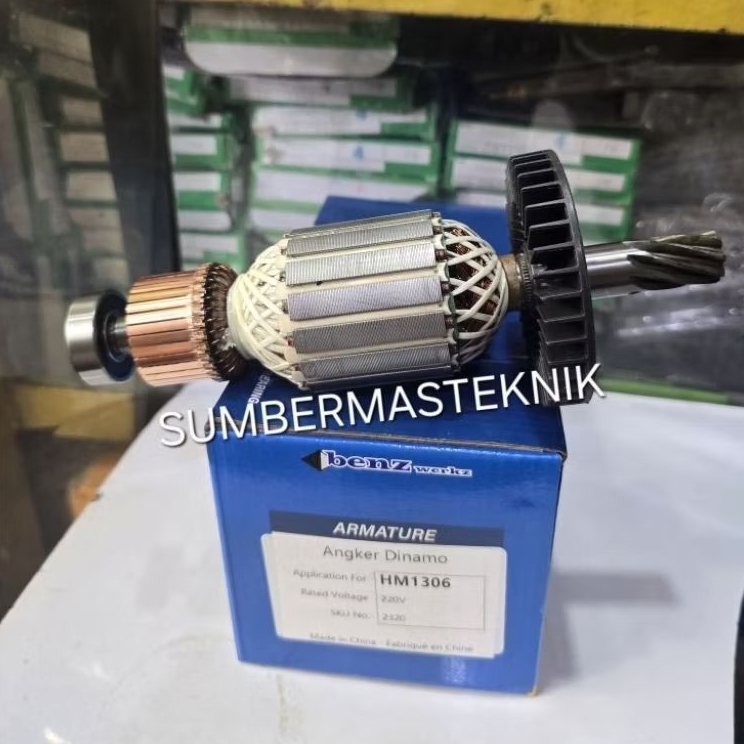Jual ARMATURE MAKITA HM1306 ANGKER ROTOR MESIN JACK HAMMER MAKITA HM ...
