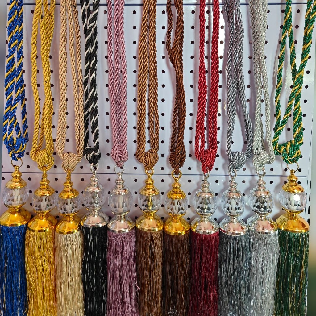 Jual Tassel KRISTAL BESAR tali pengait gorden tasel Crystal minimalis ...