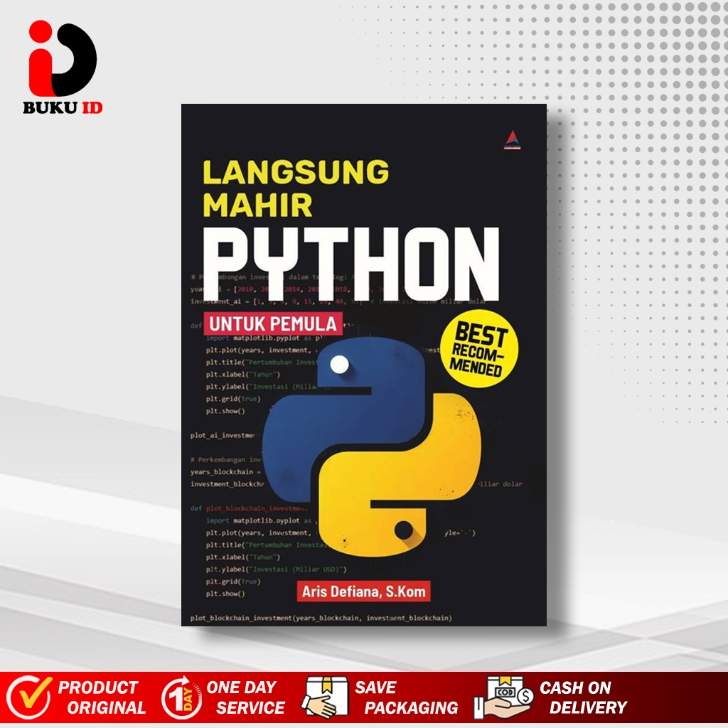 Jual Buku Pemrograman Langsung Mahir Python Untuk Pemula - Aris Defiana | Shopee Indonesia