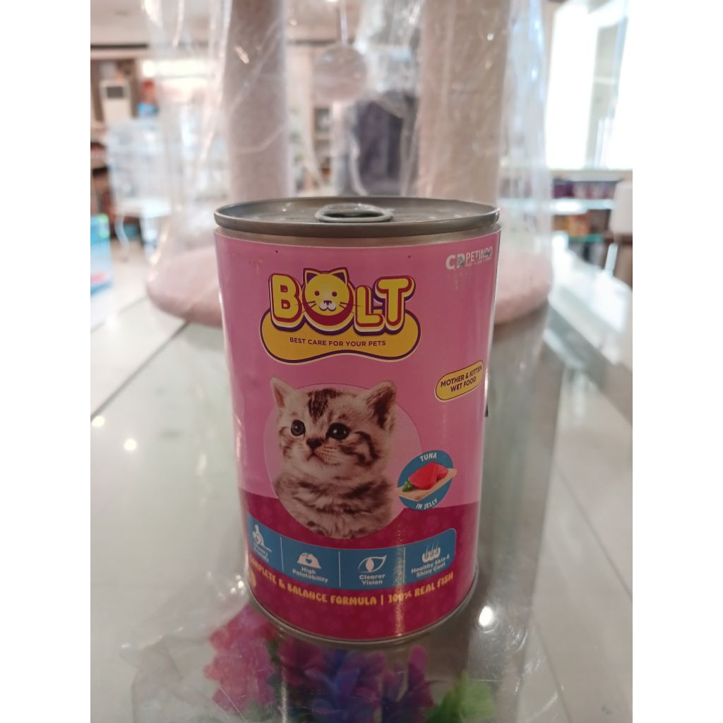 Jual BOLT Cat Tuna Mother and Kitten Kaleng 400gram - Wet Food Cat ...