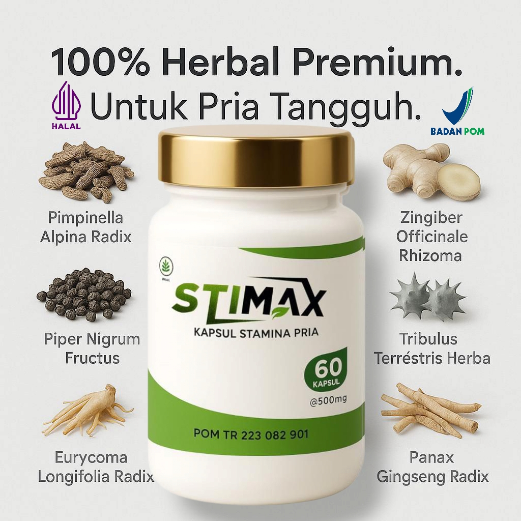 Jual STIMAX 1BOX ISI 60 KAPSUL OBAT KUAT DAN PEMBESAR TAHAN LAMA ...