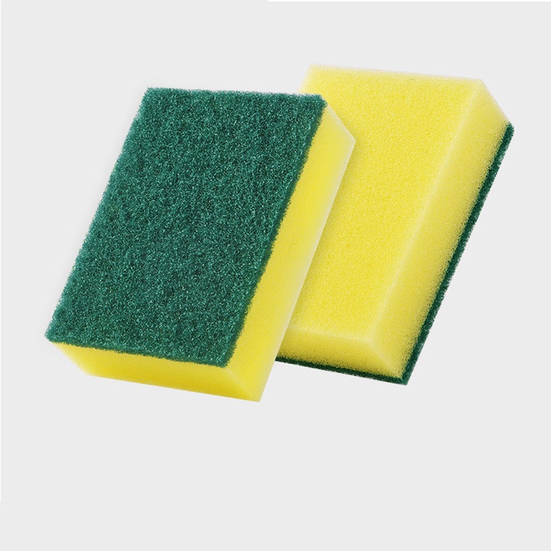 Jual Spons Busa Cuci Piring Sabut Hijau | Sponge 2 Sisi Hijau Kuning ...
