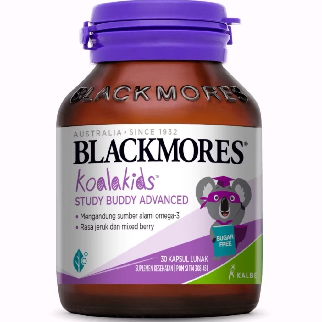 Jual Blackmores Kids Study Buddy Advanced (30)/ Blackmores Koala Kids ...