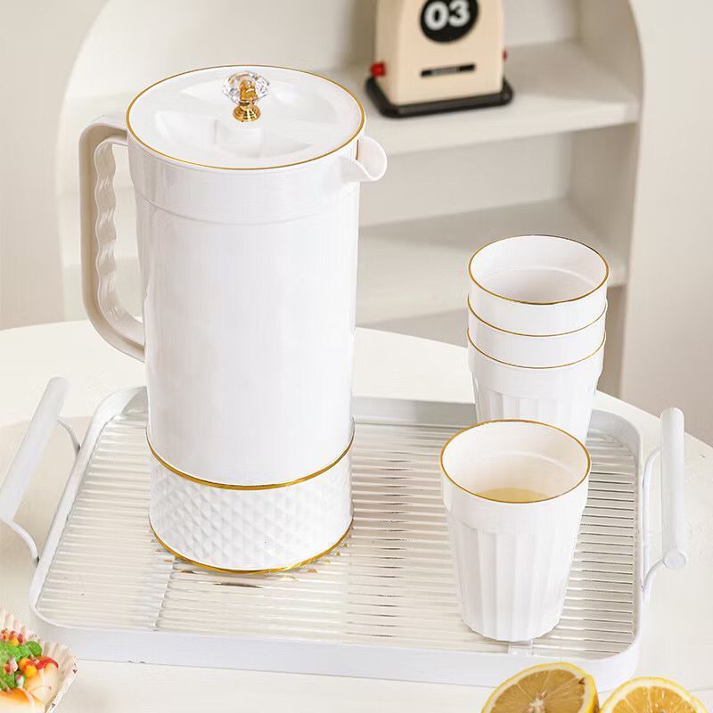 Jual Teko Air Set Putih Estetik Teko Lebaran Mewah Elegan Wadah Air ...