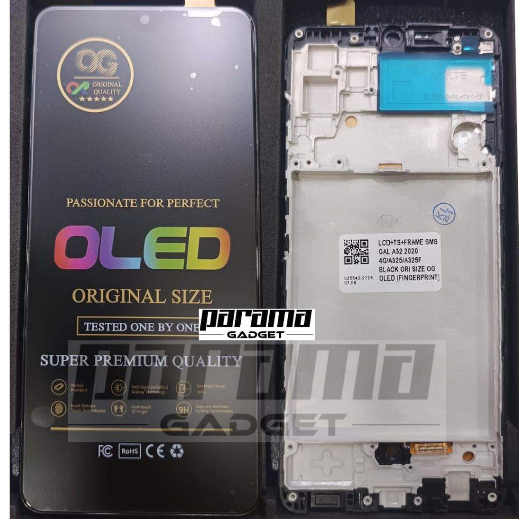Jual LCD SAMSUNG GALAXY A32 4G A325 A325F TOUCHSCREEN + FRAME BLACK ...