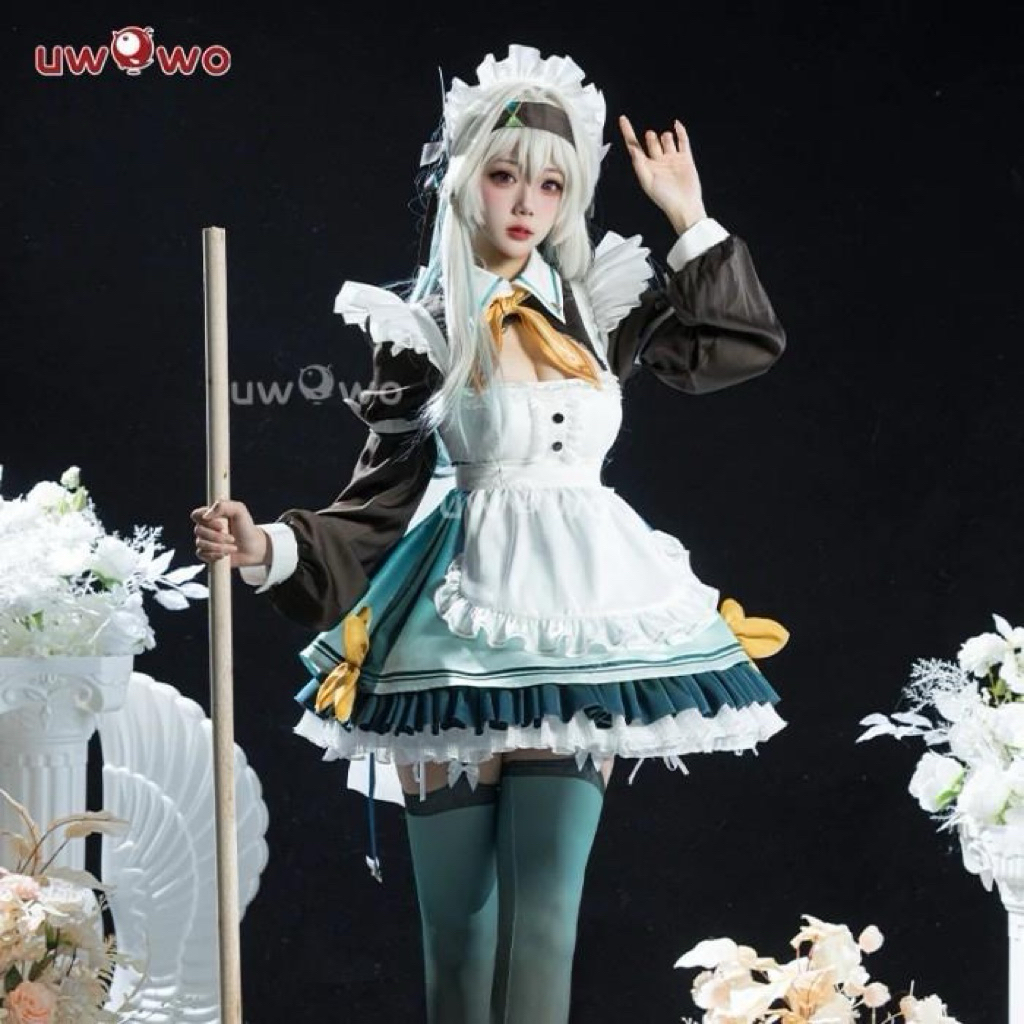 Jual READY uwowo - hsr firefly maid kostum honkai star rail (S,M,L ...