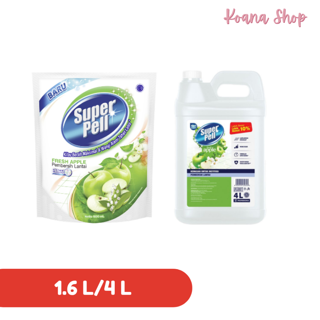 Jual Super Pell Cairan Pembersih Lantai 1.6 L/4 L | Shopee Indonesia