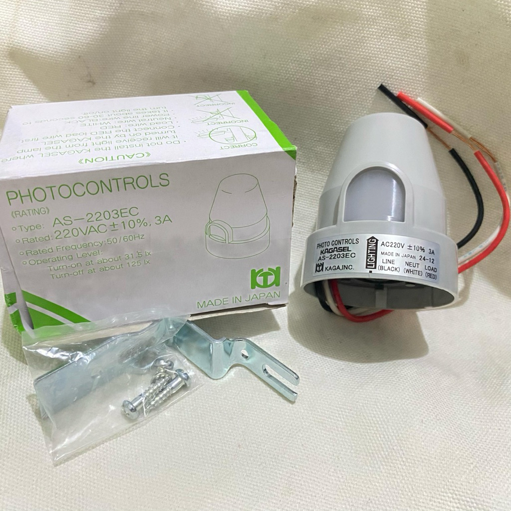 Jual Kagasel Photocell 3 Ampere Sensor Cahaya Photocontrols 3A | Shopee ...