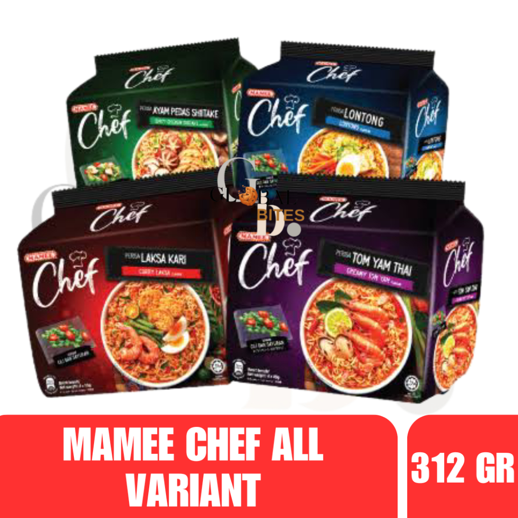 Jual Mamee Chef Mie Instan Malaysia Pack rasa Lontong Tom yam Laksa ...