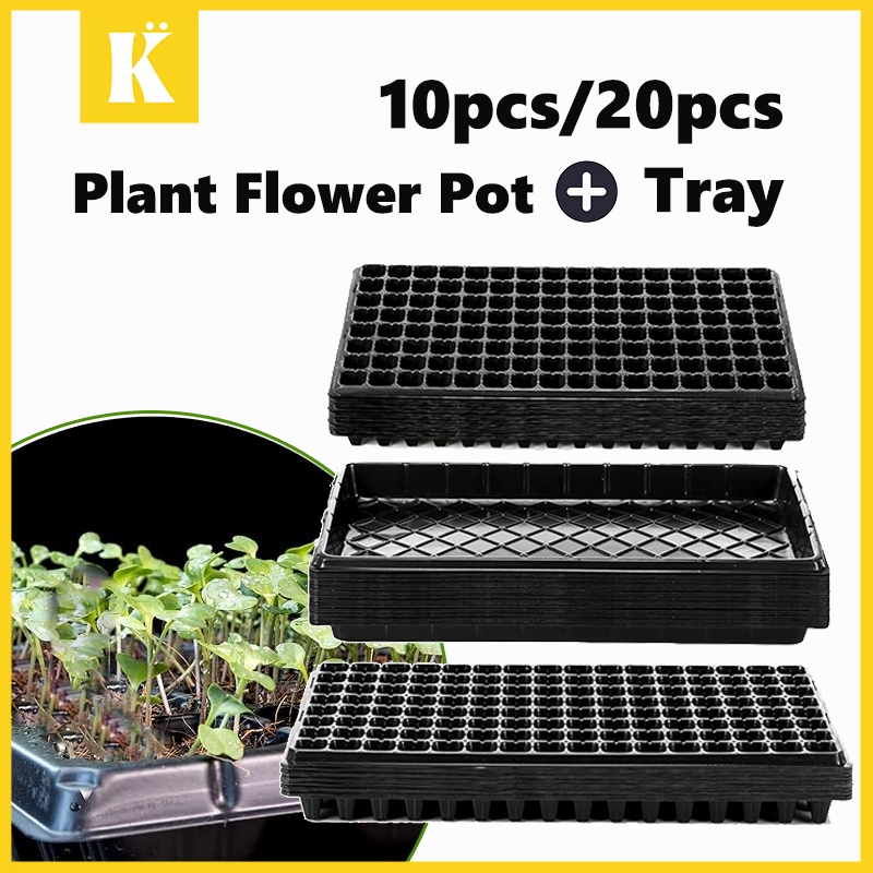 Jual (10pcs)Tray Semai Pot Tray Penyemaian Bibit Tanaman Tray Semai ...