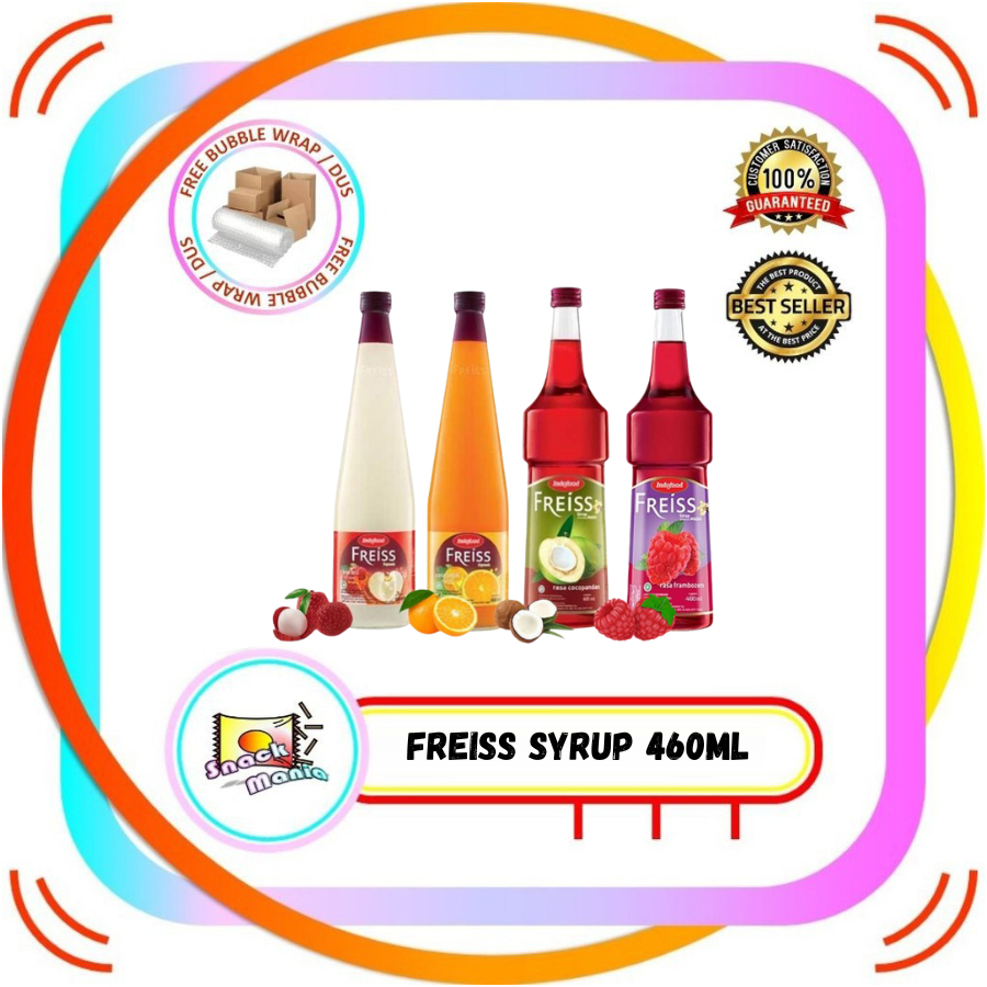 Jual Indofood Sirup Squash Freiss Orange Lychee Syrup 460 ml Jeruk Leci ...