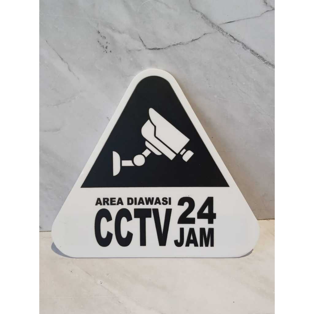Jual Signboard CCTV | Papan tanda area CCTV | Shopee Indonesia