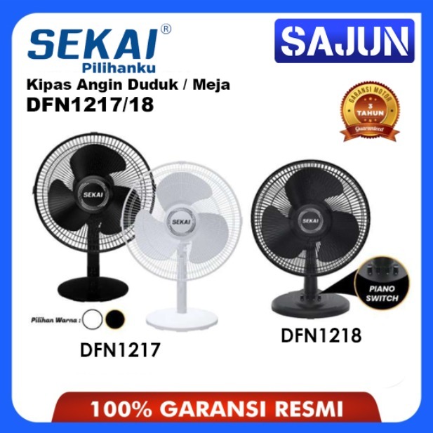 Jual SEKAI Kipas Angin Duduk / Kipas Angin Meja 12 Inch / 30 cm - DFN 1217 / DFN 1218 | Shopee ...