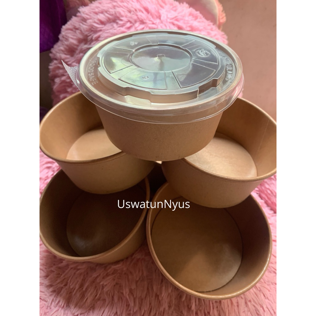 Jual (25biji) Rice bowl/paper rice bowl/paper bowl/tempat makanan ...