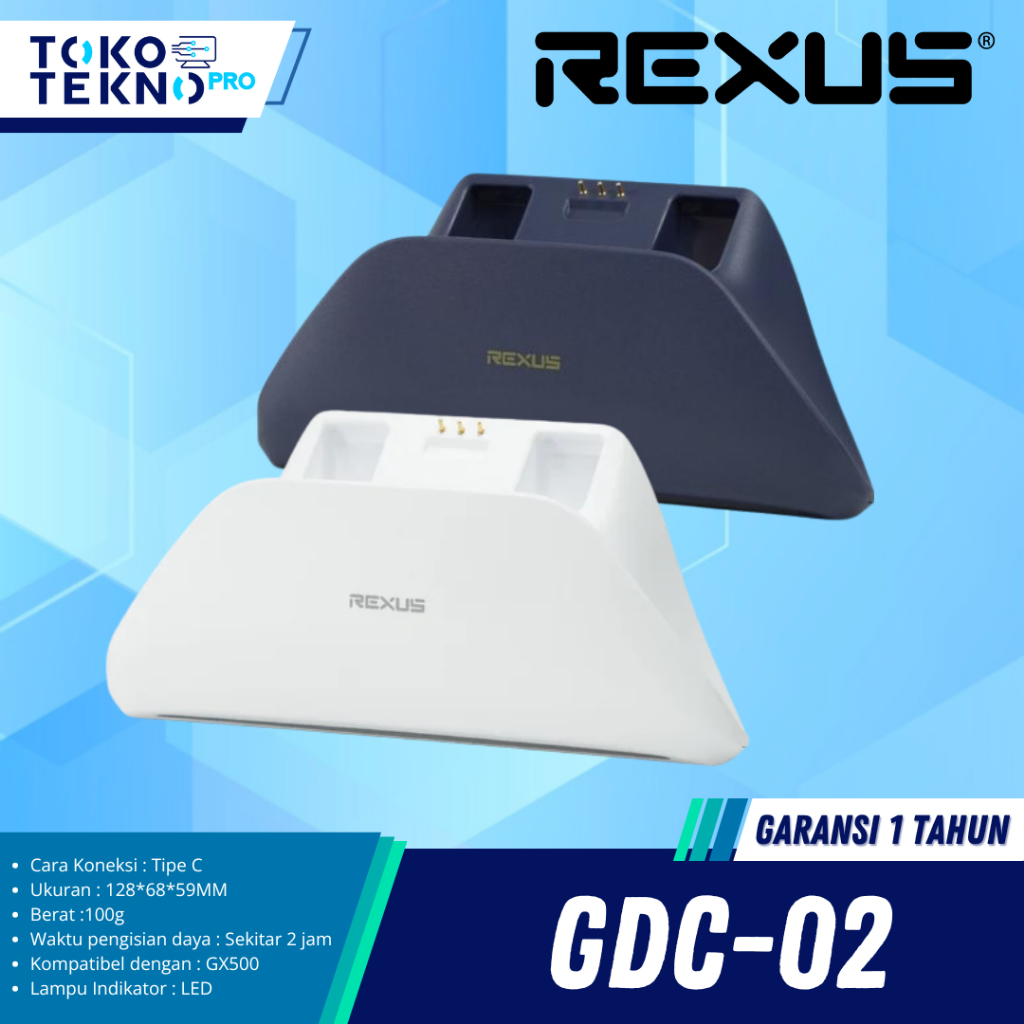 Jual Rexus GDC02 / GDC-02 Docking Charge for Gamepad GX500 Smart ...