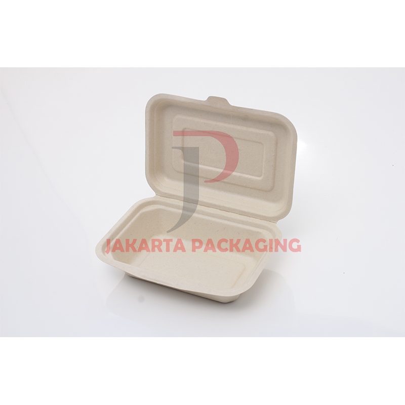 Jual Bagasse Lunch Box, Food Box 600ml NATURAL Serat Tebu - ECO ...