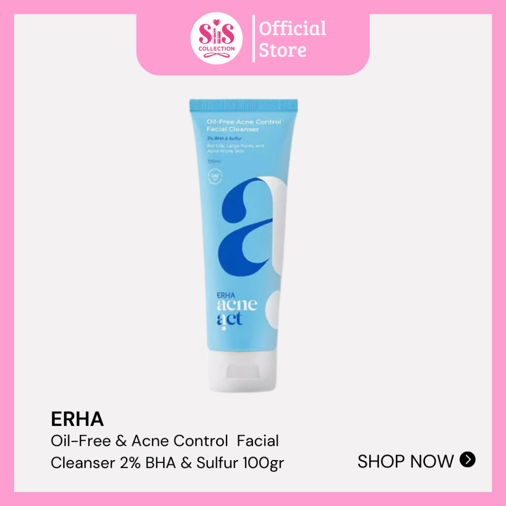 Jual SIS COLLECTION || ERHA Oil-Free & Acne Control Facial Cleanser 2% ...