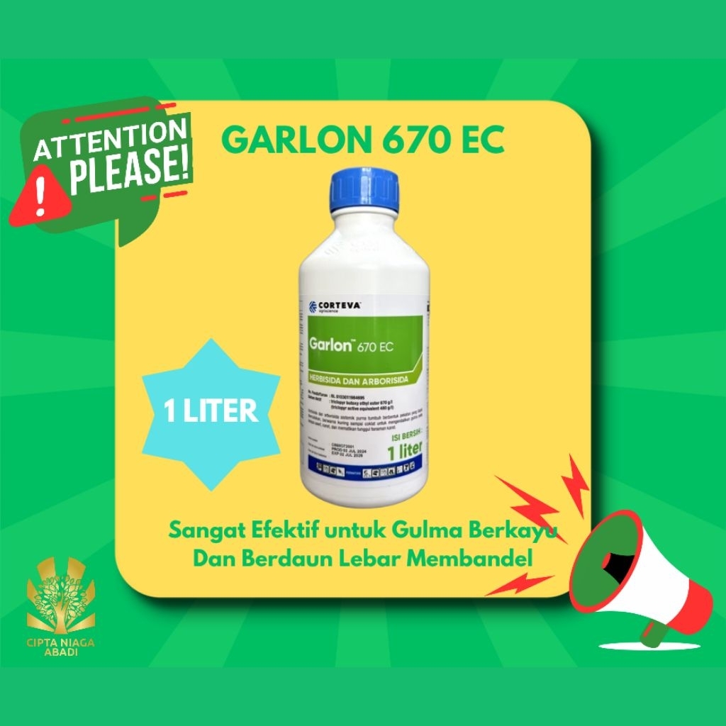 Jual GARLON 670 EC 1 Liter | Shopee Indonesia