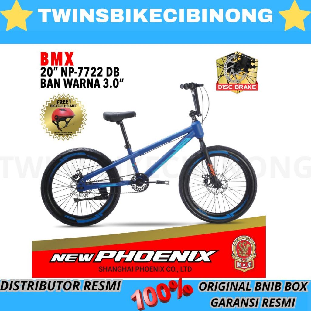 Jual SEPEDA BMX 20 RUBICK/PHOENIX 7722 DB DISC BRAKE | Shopee Indonesia