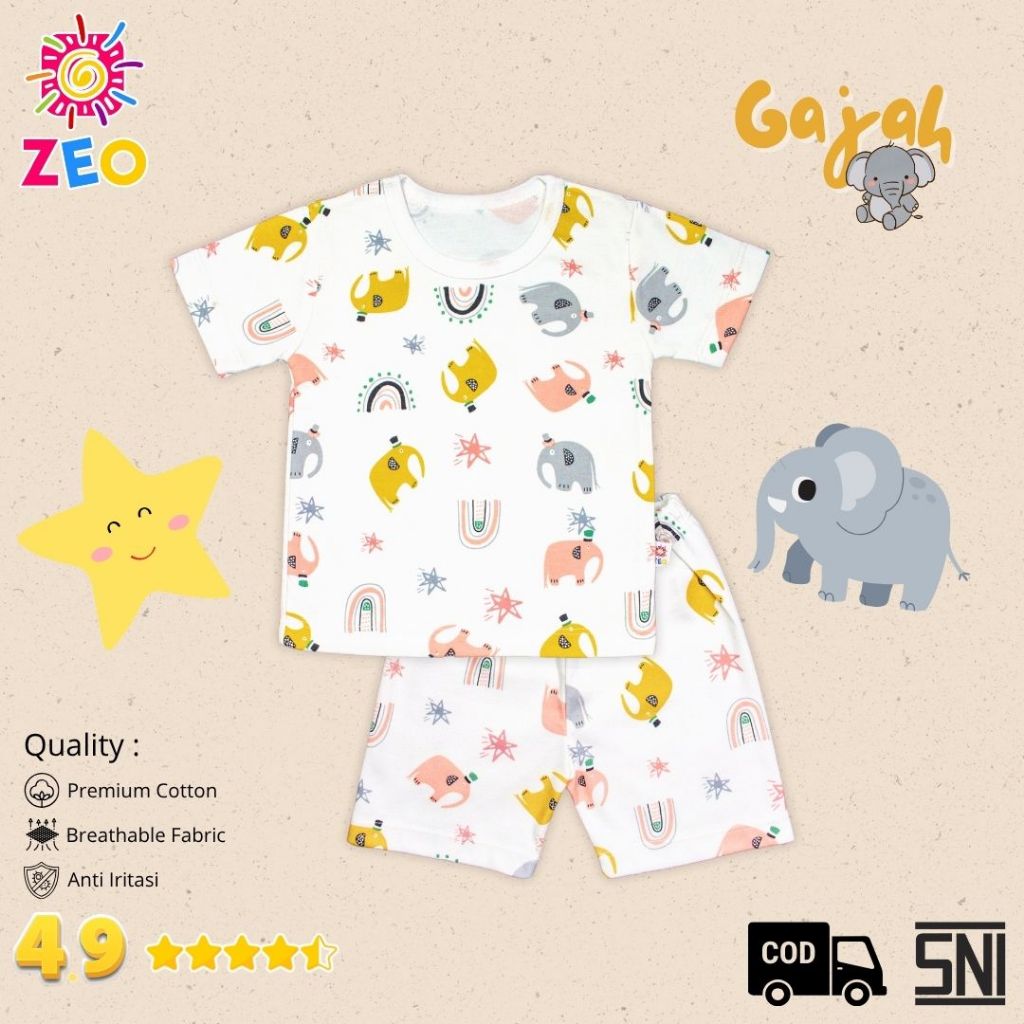 Jual ZeoBabyKids Ready Baju Bayi Setelan Oblong Paha Unisex Usia 0 - 4 ...