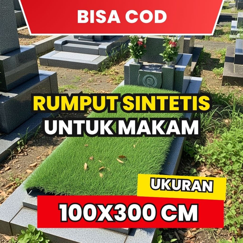 Jual Rumput Sintetis 100X300 Untuk Makam Rumput Sintetis Swiss 3 cm ...
