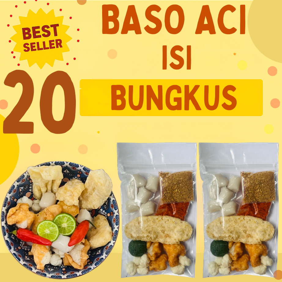 Jual BASO ACI 20 BUNGKUS | BAKSO ACI PAKET MURAH 20 PCS | BASO ACI ...