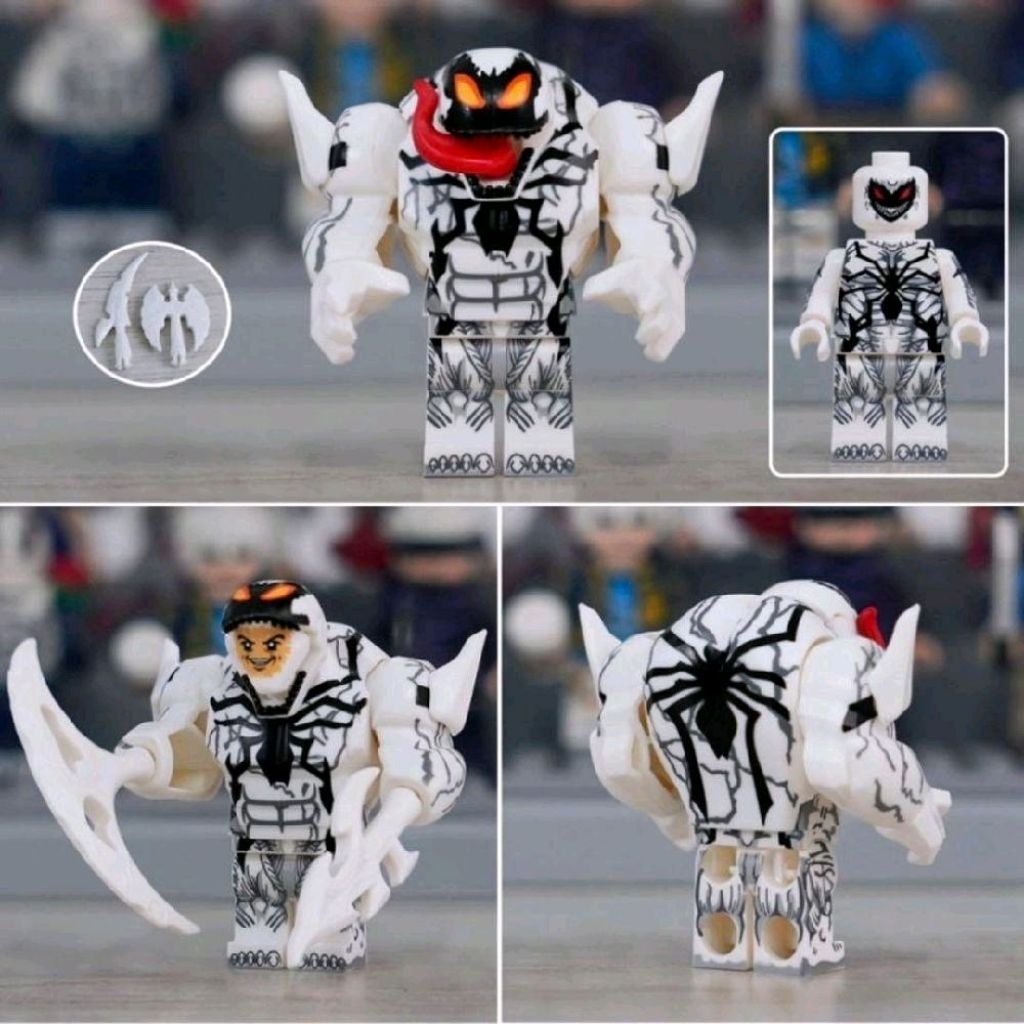Jual figure anti venom symbiote figure spiderman white carnage venom ...