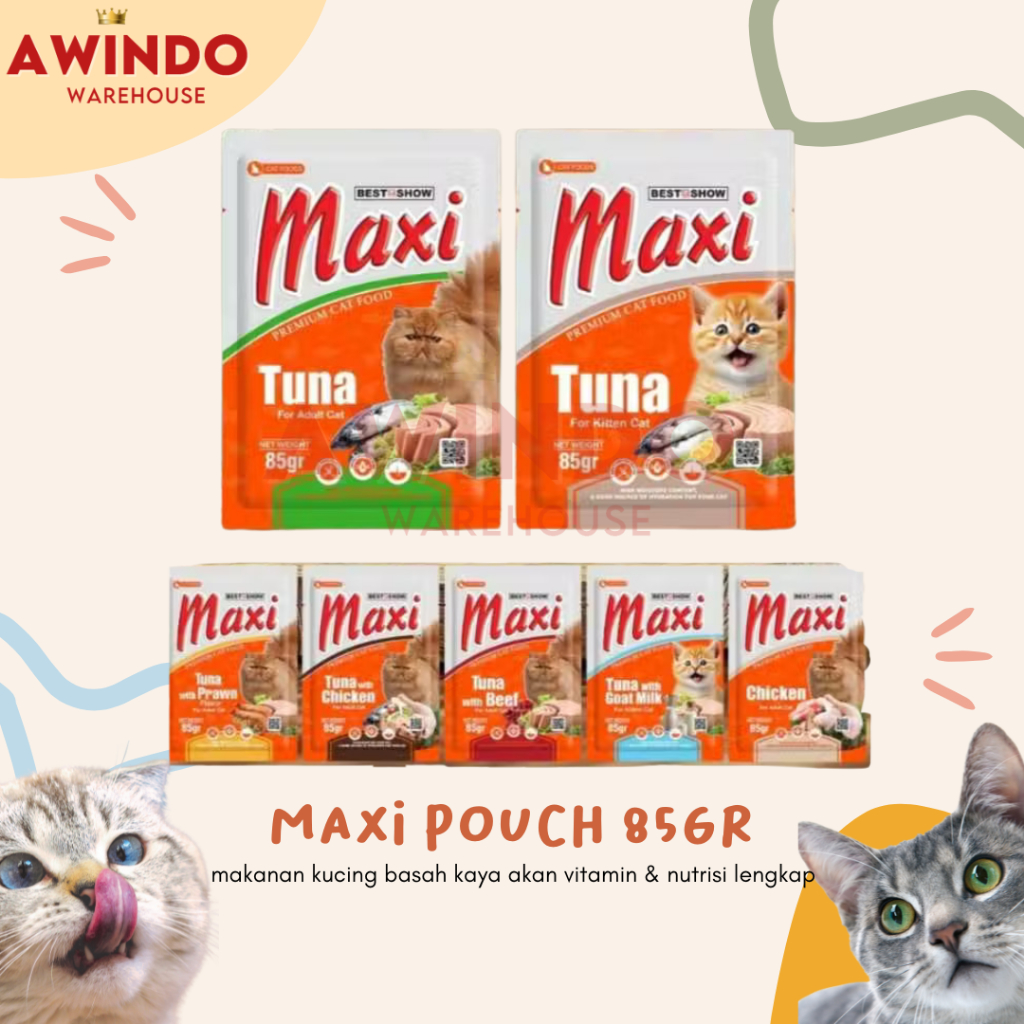 Jual XIXI SACHET 85GR - Maxi Cat Pouch Makanan Basah Kucing Wet Food ...
