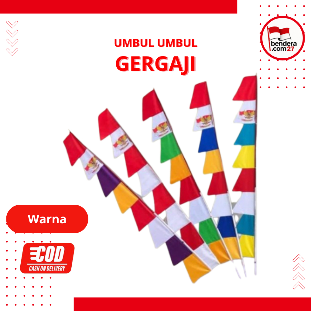 Jual Bendera Umbul Umbul Gergaji umbul-umbul warna warni Dirgahayu Hut Kemerdekaan RI | Shopee ...