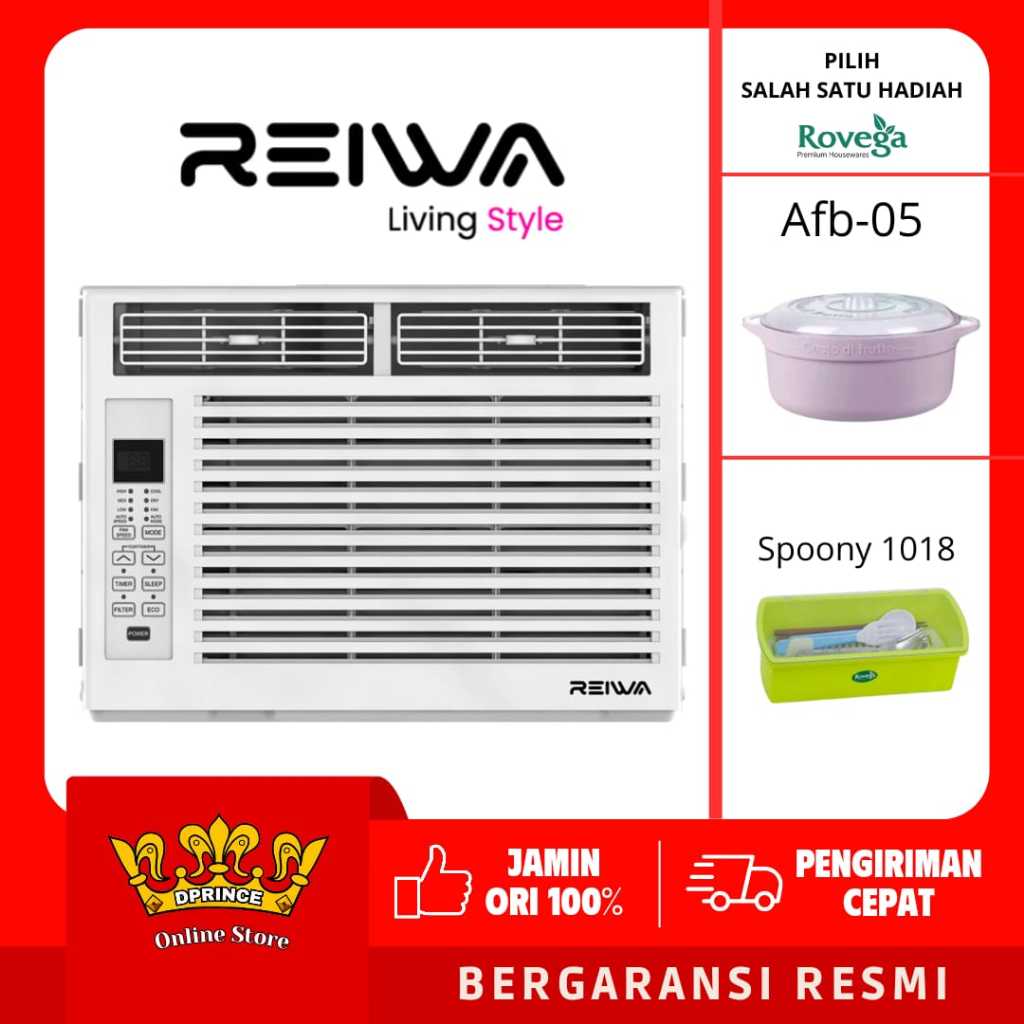 Jual REIWA AC Window 1/2 PK 370 watt CW-0501RA | Shopee Indonesia