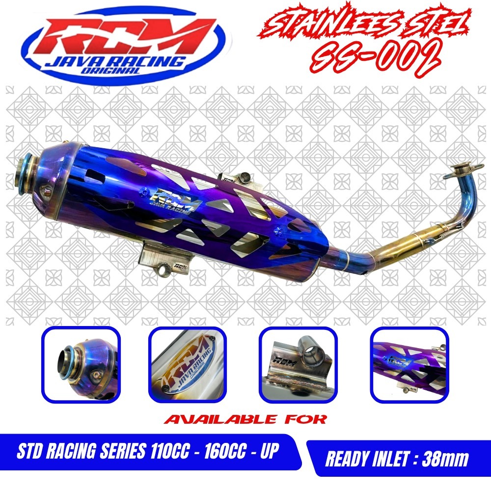 Jual Knalpot Standar Racing Stainless ( SS-002 ) RCM FRE TAMENG AEROX, VARIO, STYLO, NMAX, PCX ...